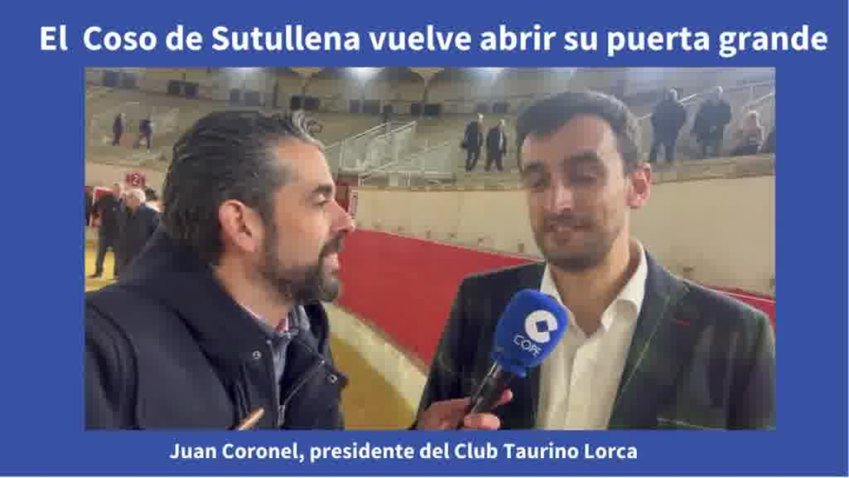 Juan Coronel, presidente del Club Taurino Lorca