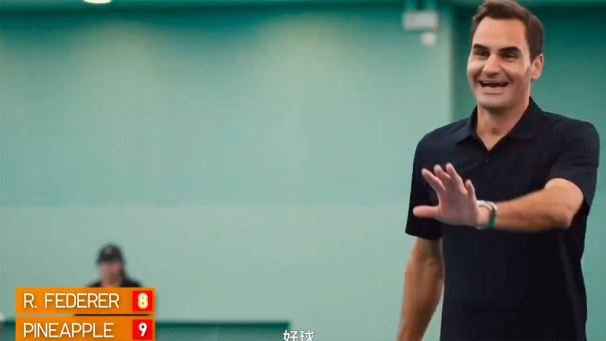 Roger Federer muestra su competitividad con una niña y abre un debate