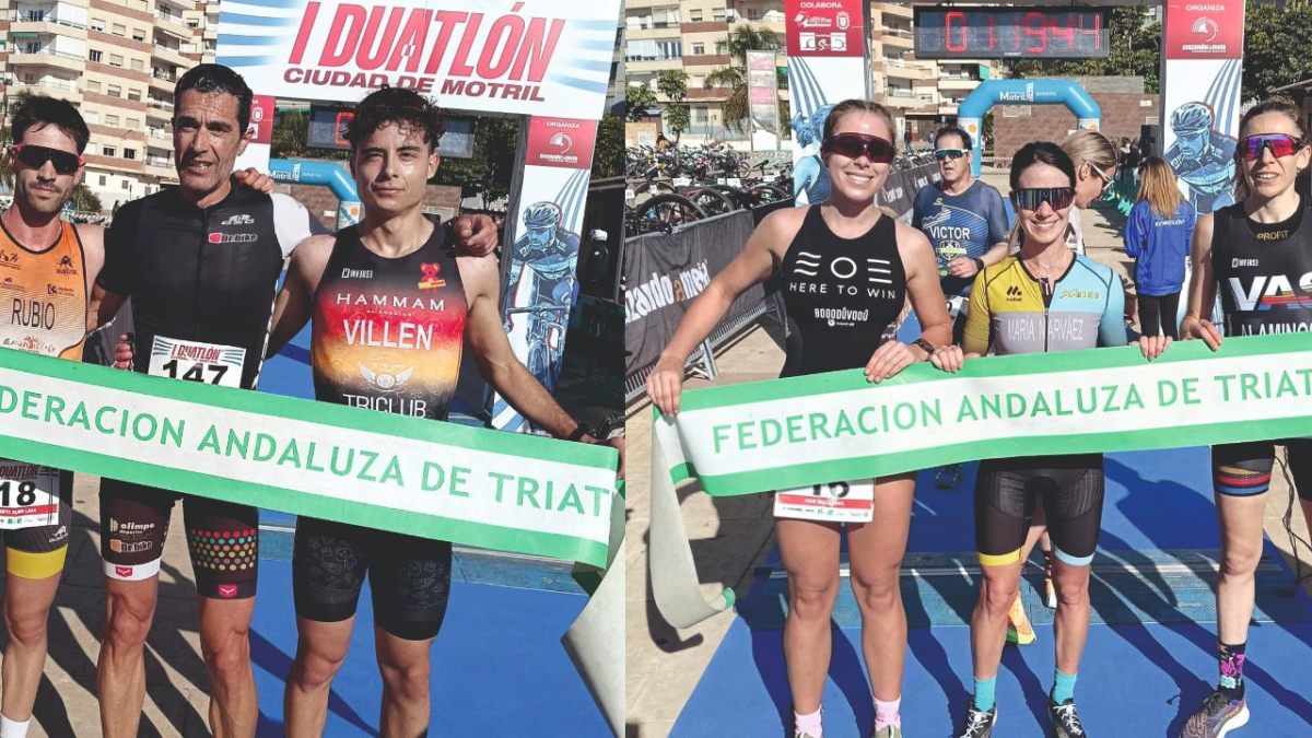 Ignacio Morón y María Narváez, ganadores del I Duatlón ‘Ciudad de Motril’