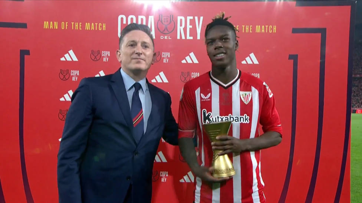 Nico Williams, elegido MVP de la final de la Copa del Rey
