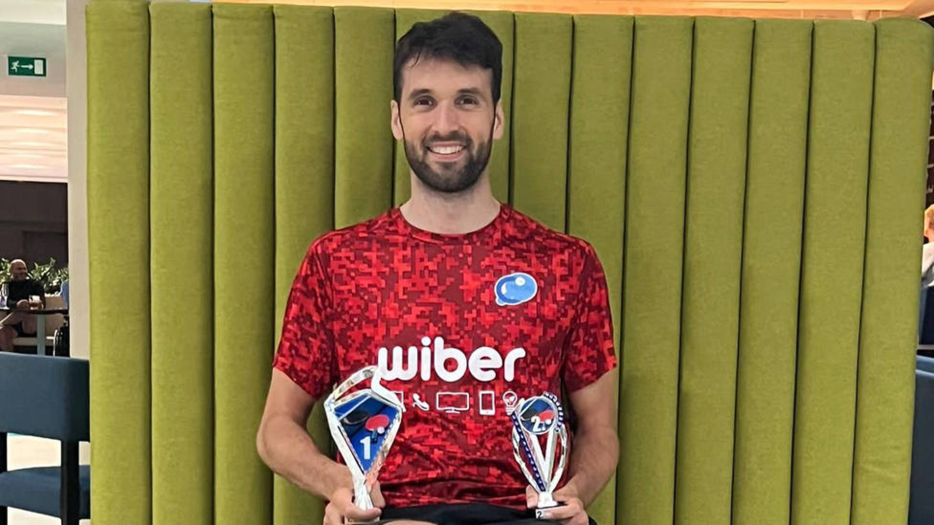 Daniel Rodríguez logra oro y plata en el Open de la República Checa de tenis de mesa adaptado