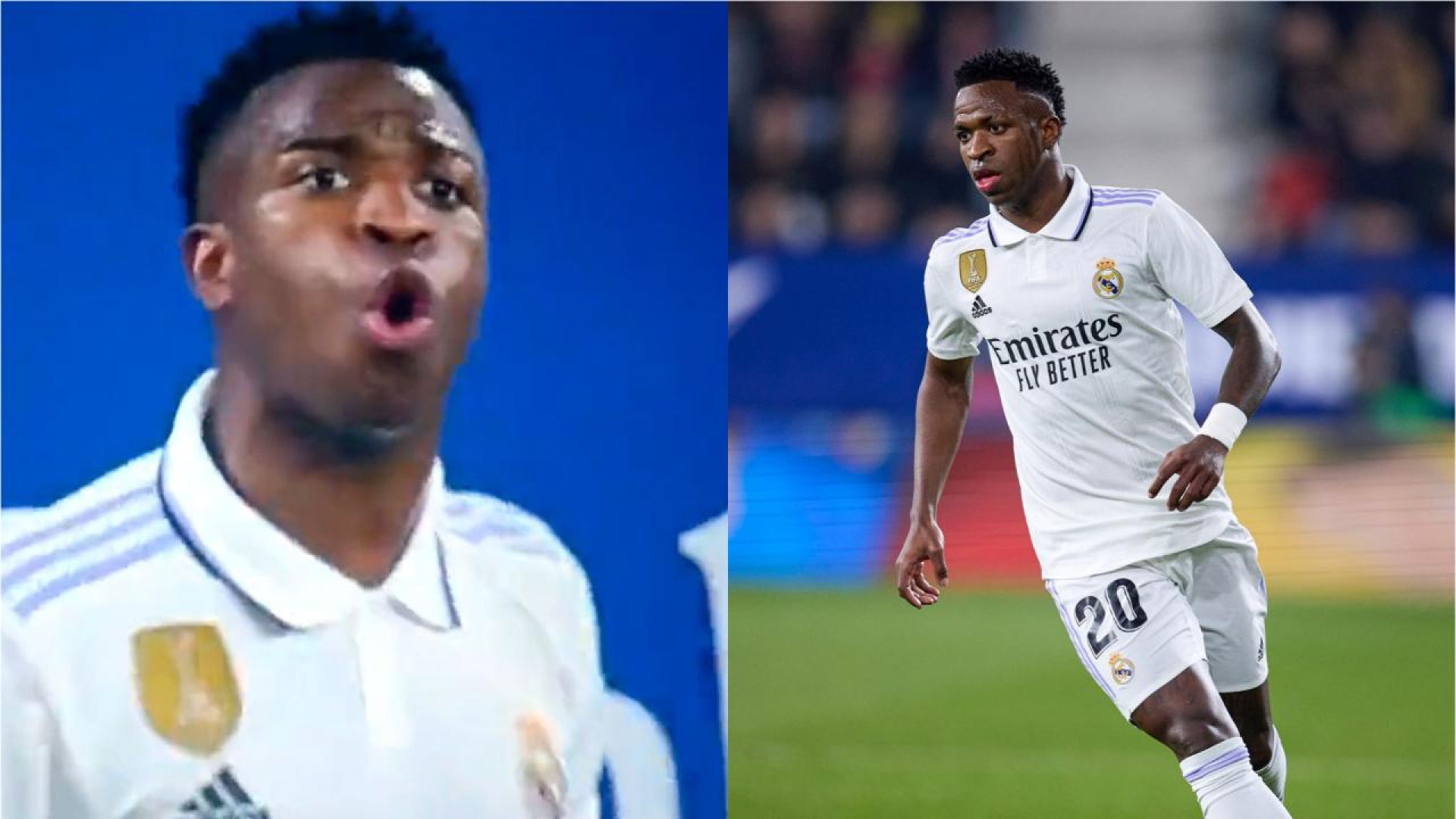 Insultos a Vinicius que empezaron en el minuto de silencio y después ...