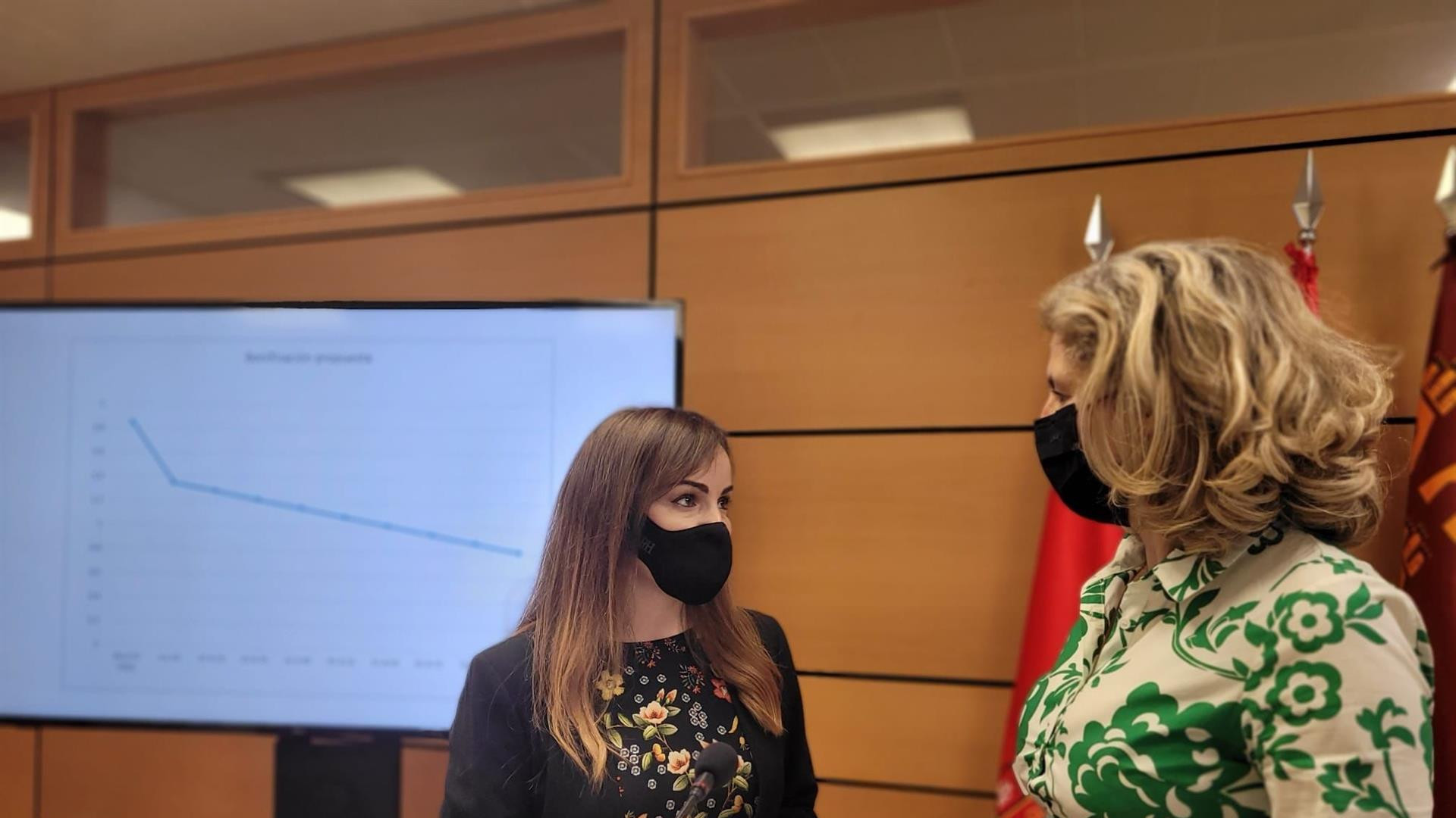 Rebeca Pérez, portavoz del PP en el Ayuntamiento de Murcia