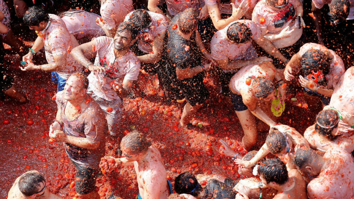 Vuelve la famosa Tomatina de Buñol