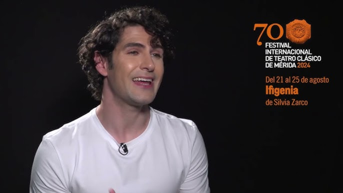 Néstor Rubio, actor gaditano, en el Festival de Teatro Clásico de Mérida