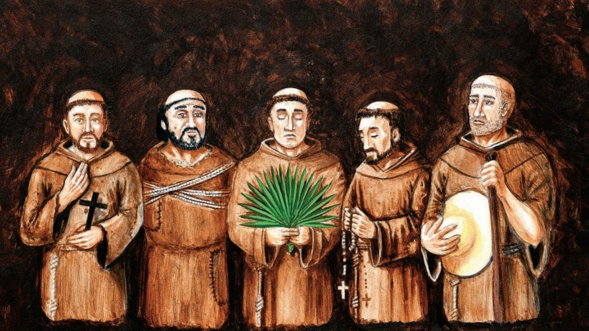 La historia de los cinco frailes españoles misioneros en Nueva España ...