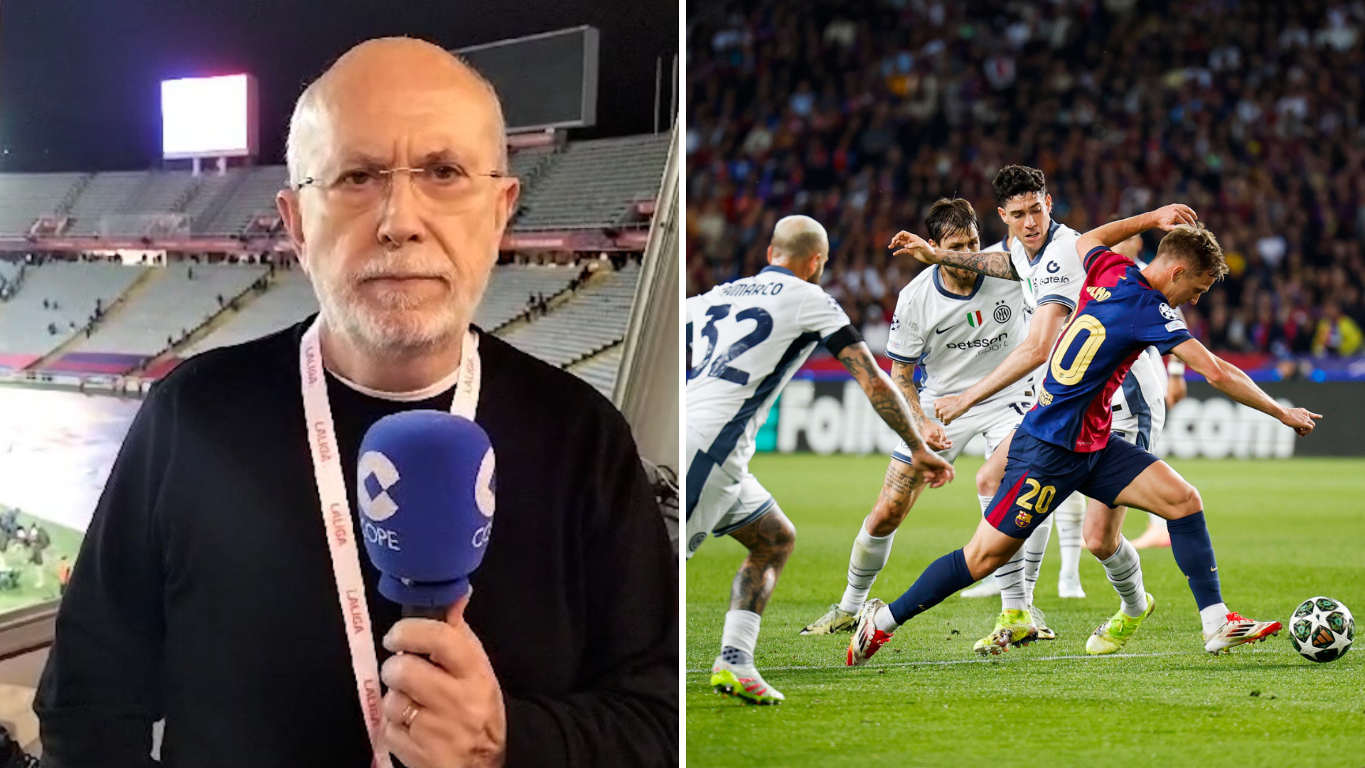 La crítica de Manolo Oliveros al Barcelona por su partido ante el Inter ...