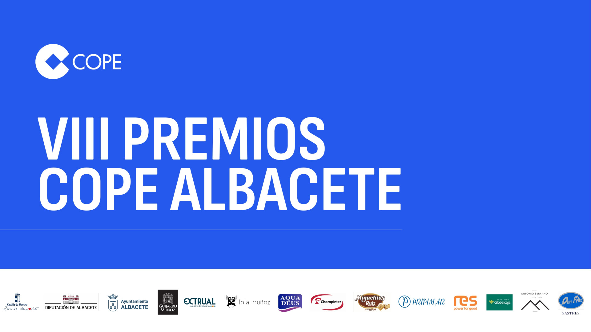 COPE Albacete celebra por fin su VIII Gala de Premios con un homenaje especial a Pripimar
