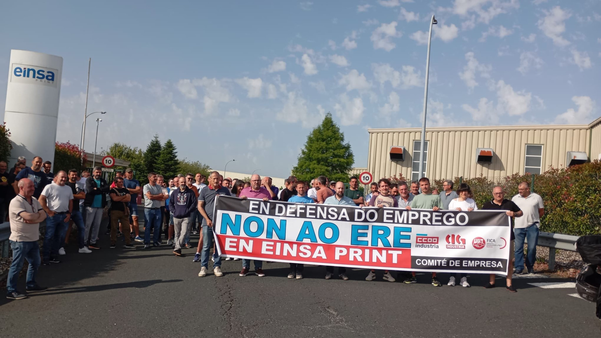 La dirección de Einsa Print en As Pontes traslada a los sindicatos su ...