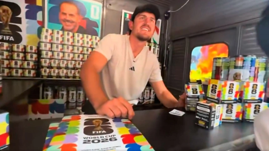 Harry Maguire vive su propio Mundial en Nueva York repartiendo cromos ...